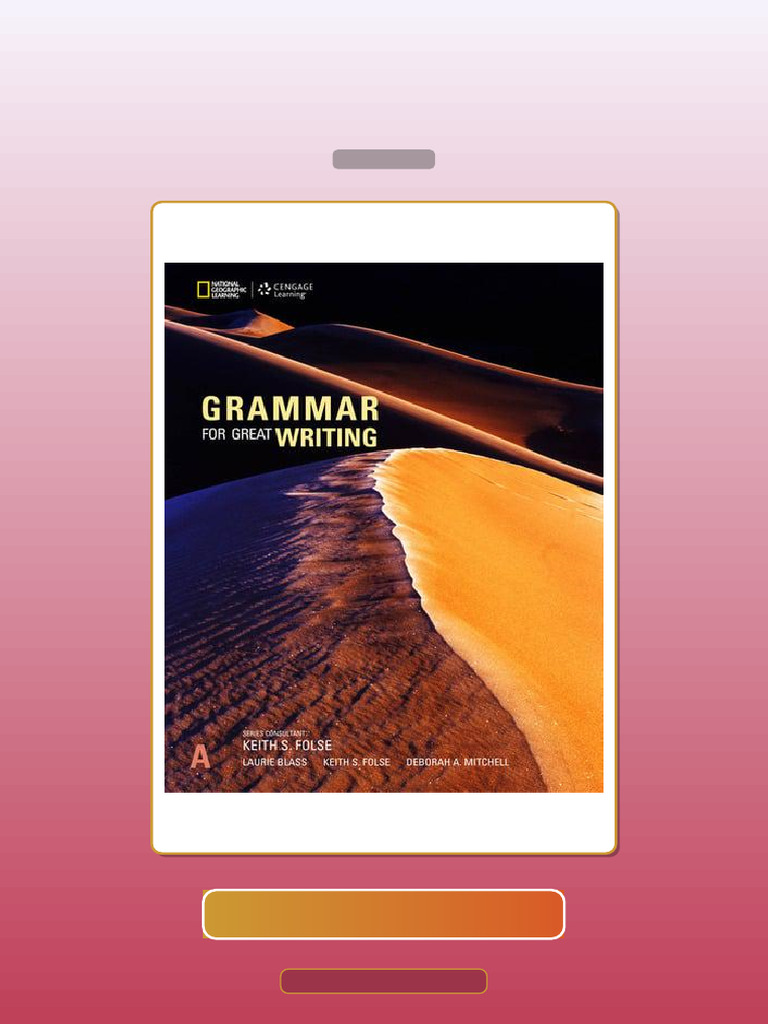 GRAMMAR for GREAT WRITING 23rd Edition E-book Testbank Solutions | PDF
