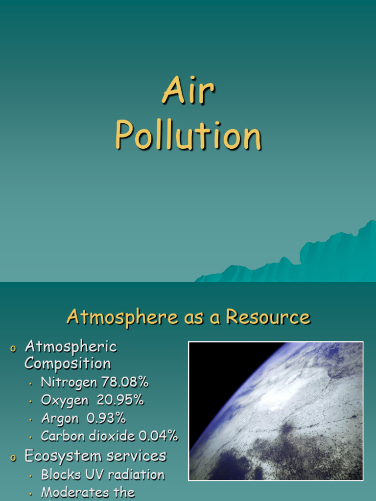 Understanding Air Pollution Sources | PDF | Air Pollution | Atmosphere ...
