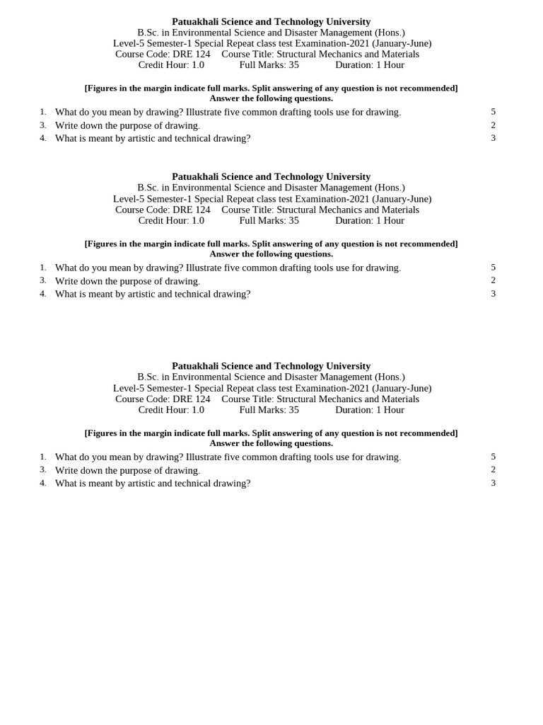 Structural Mechanics Practical Special Repeat - Copy | PDF