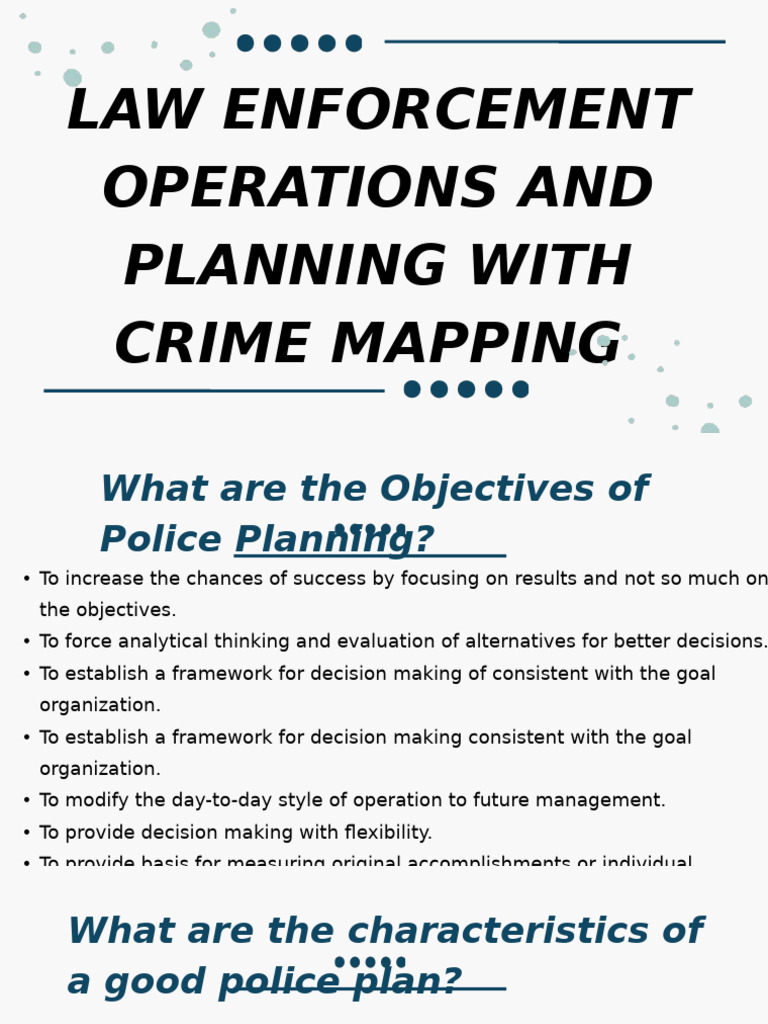LEA4- lesson .2 Law Enforcement Operations And planning with crime ...