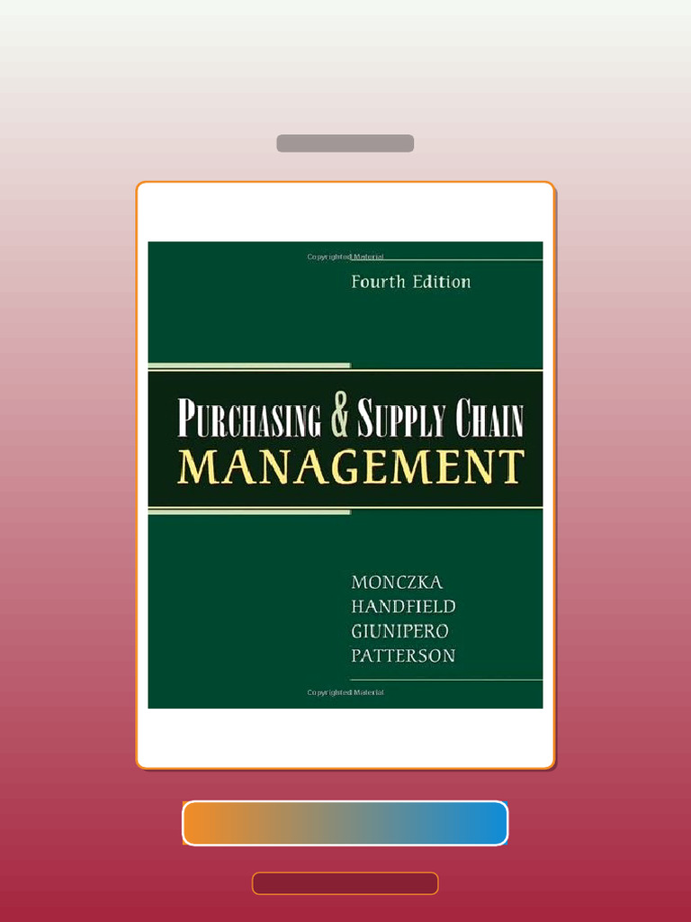 Purchasing and Supply Chain Management E-book Testbank Solutions | PDF ...