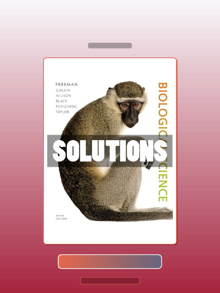 Biological Science 6 Ed Freeman E-book Testbank Solutions | PDF ...