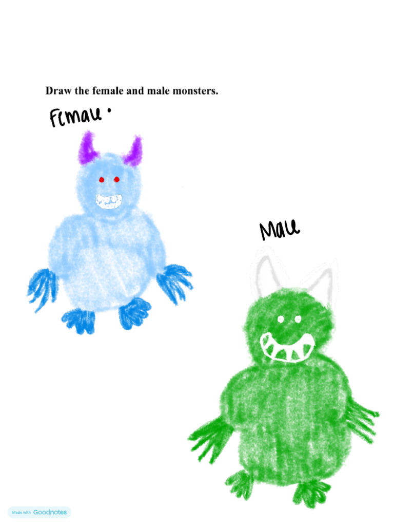 Male and Female Monsters | PDF