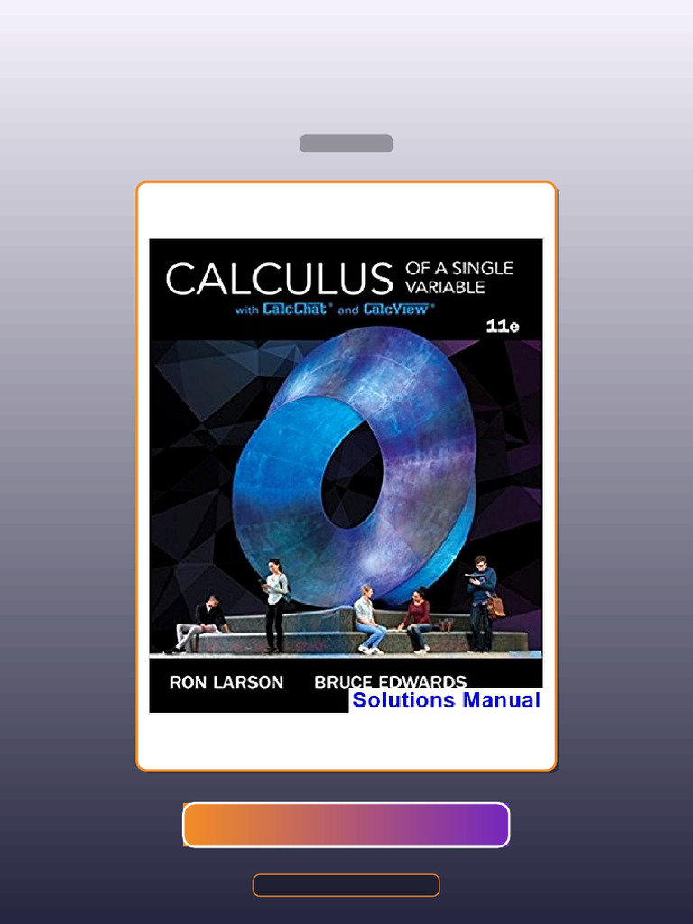 Calculus of a Single Variable 11th Edition Larson E-book Testbank ...