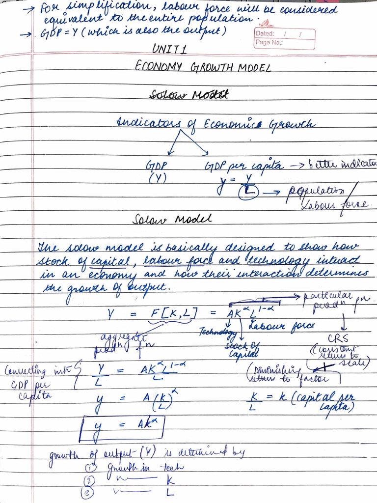 Solow Model | PDF