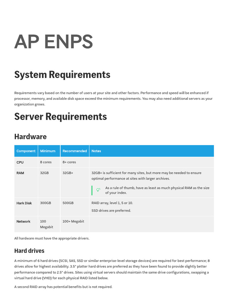 AP ENPS System Requirements 2024-10-03 | PDF | Microsoft Windows ...