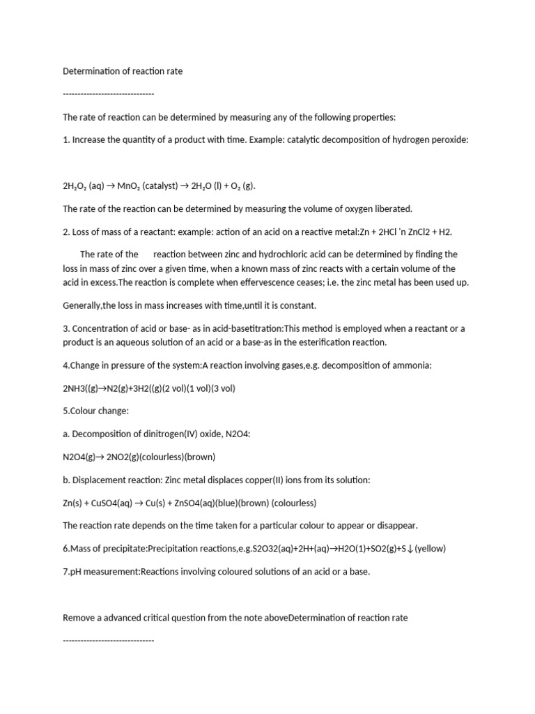 Determination O-WPS Office | PDF | Acid | Chemical Reactions