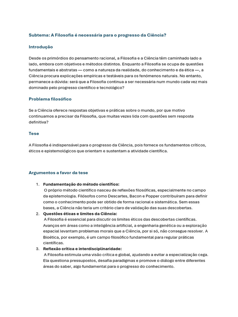 filosofia | PDF | Science | Empiricismo