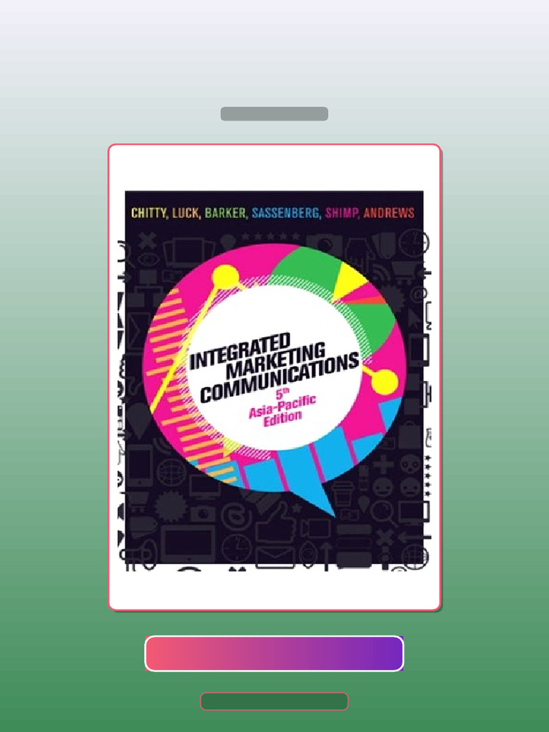 Integrated Marketing Communications 5th Edition Bill Chitty E-book ...
