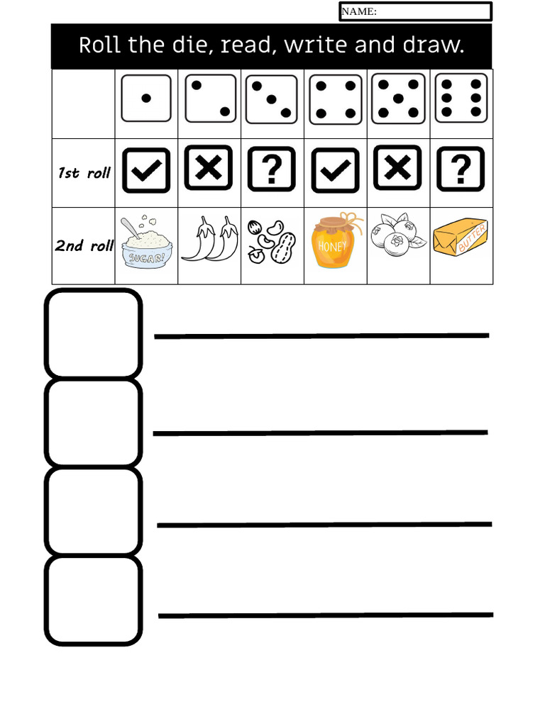 Writing Roll The Die THERE Is ARE 5th Grade | PDF