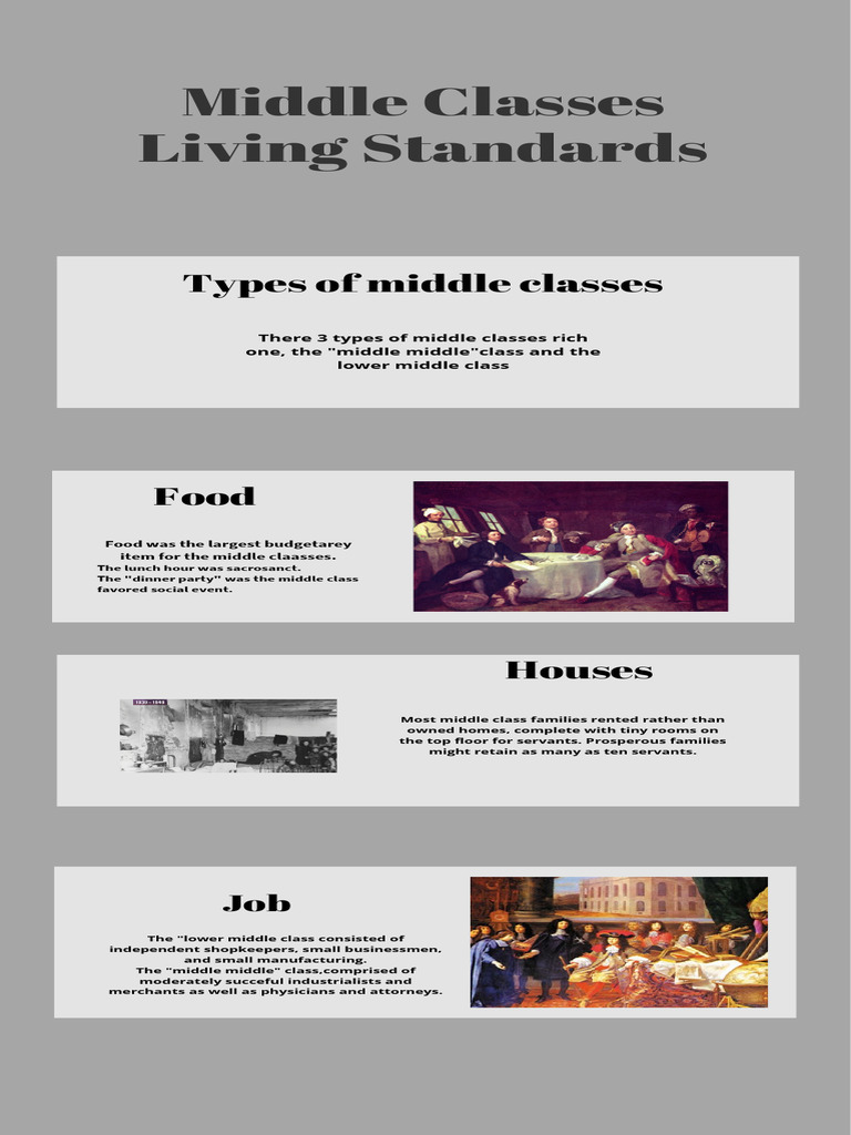Middle Classes Living Standards | PDF