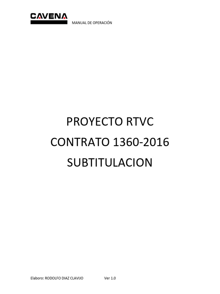 Manual de Subtitulación RTVC 1.0 | PDF | Software | Software del sistema
