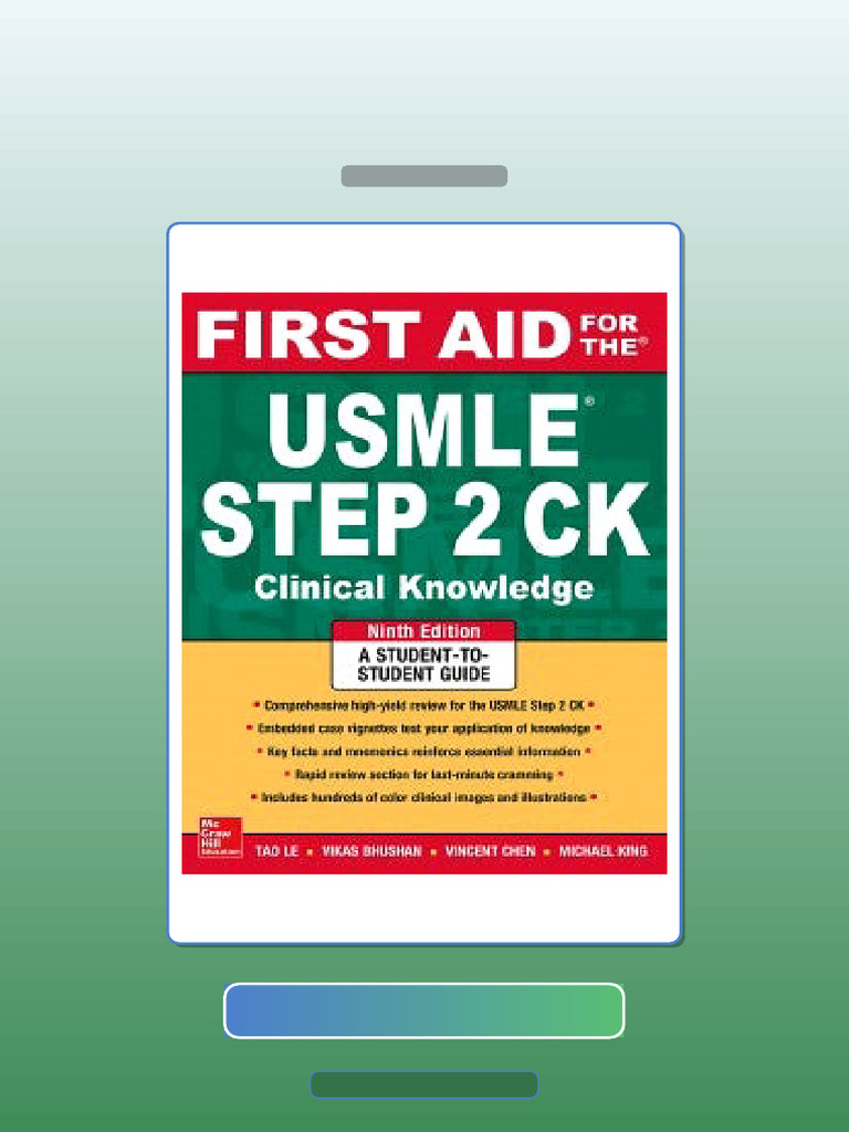 First Aid for the USMLE Step 2 CK Ninth Edition E-book Testbank ...