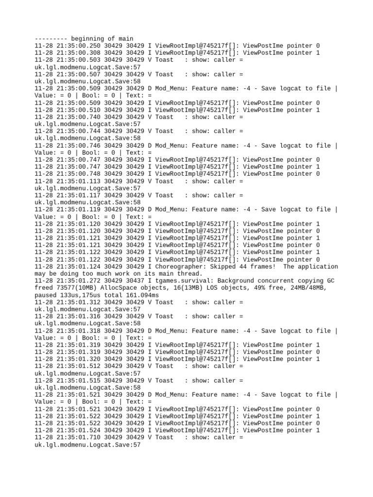 Logcat Save Feature Debugging Logs | PDF | Computer Programming | Computing