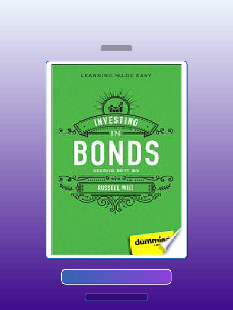 Investing in Bonds for Dummies 2nd Edition Russell Wild E-book Testbank ...