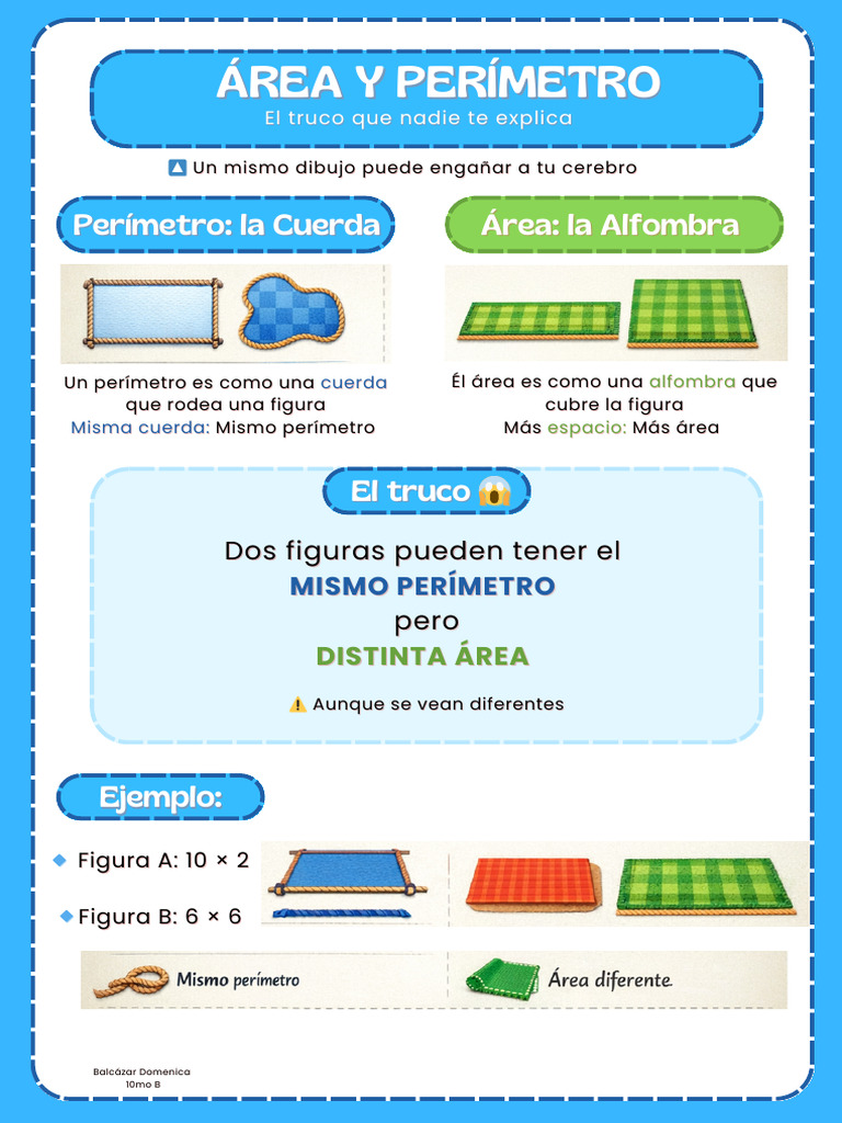 Área y Perímetro: Conceptos Clave | PDF
