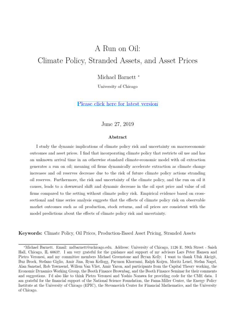 Barnett, M., Brock, B., Giglio, S., Jina, A., Kellogg, R., Khorrami, P ...