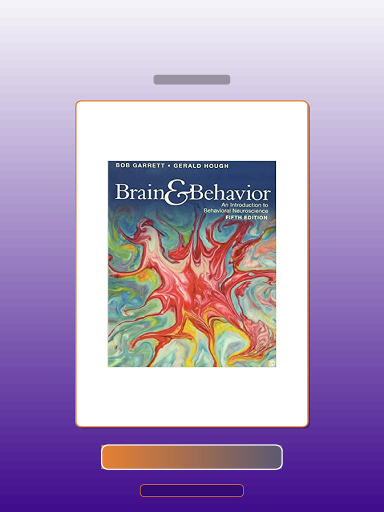 Brain Behavior an Introduction to Behavioral Neuroscience 5th Edition ...