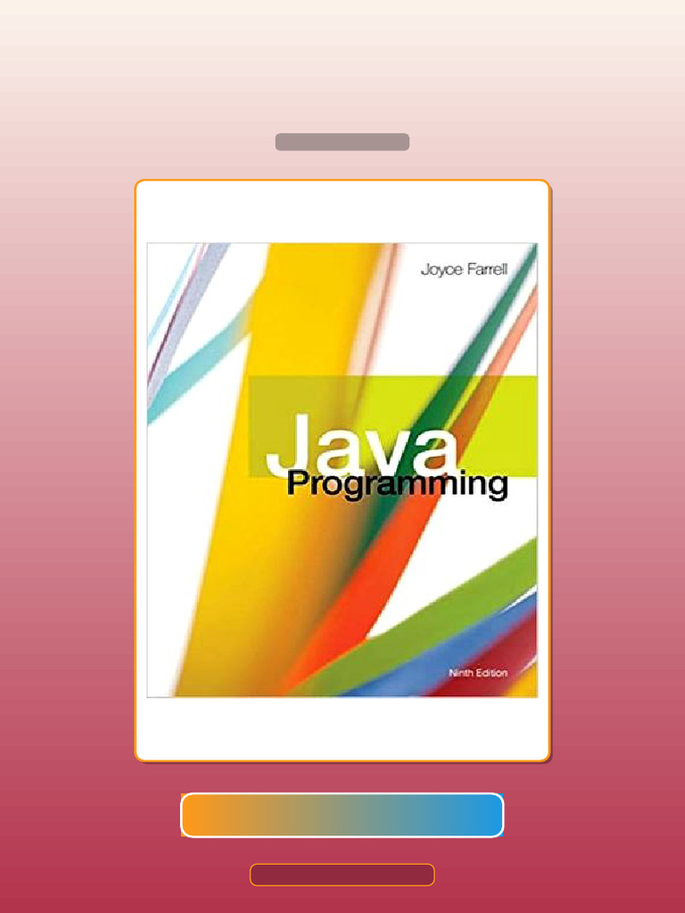 Java Programming 9th Edition Joyce Farrell ISBN10 1337397075 ISBN13 9781337397070 E-book ...