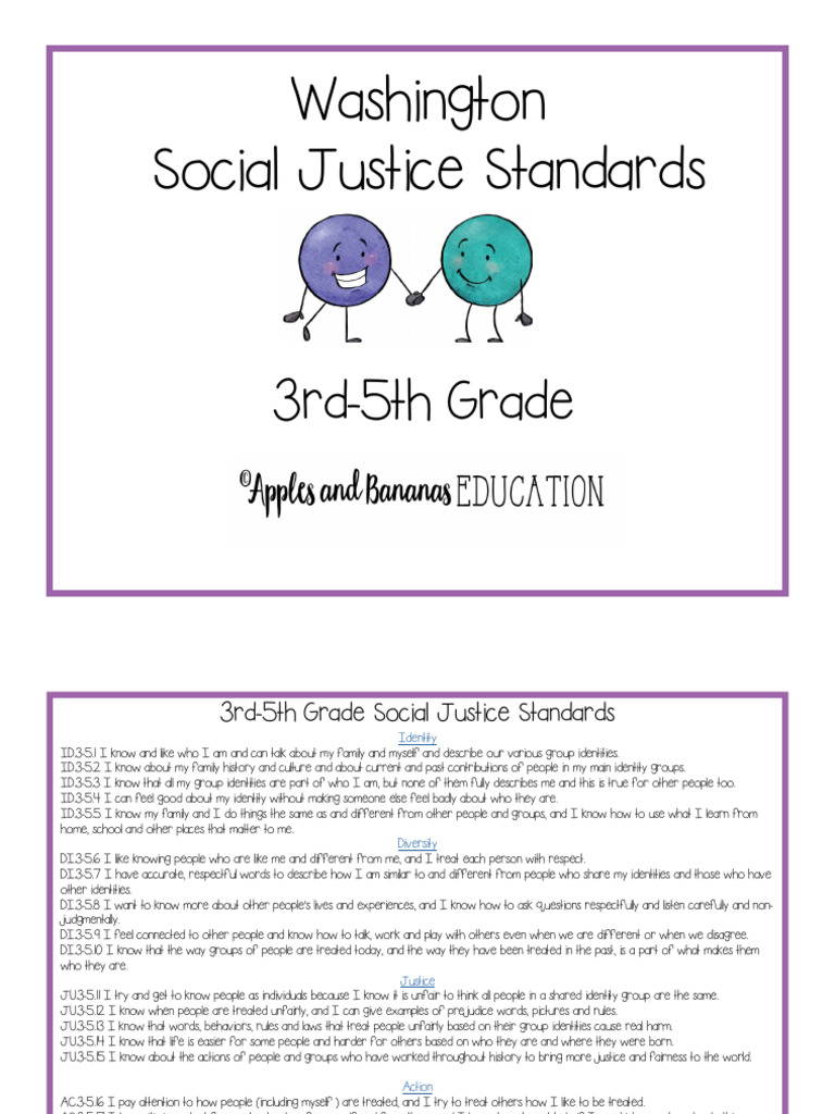 WashingtonStateSocialJusticeGrades35StandardsPosters-1 | PDF