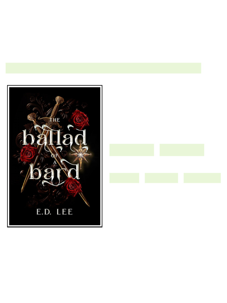 The Ballad of a Bard complete ebook | PDF