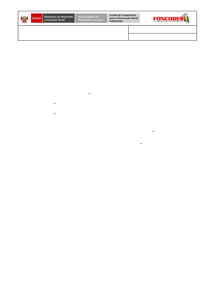 Requisitos para Postulantes a FONCODES | PDF