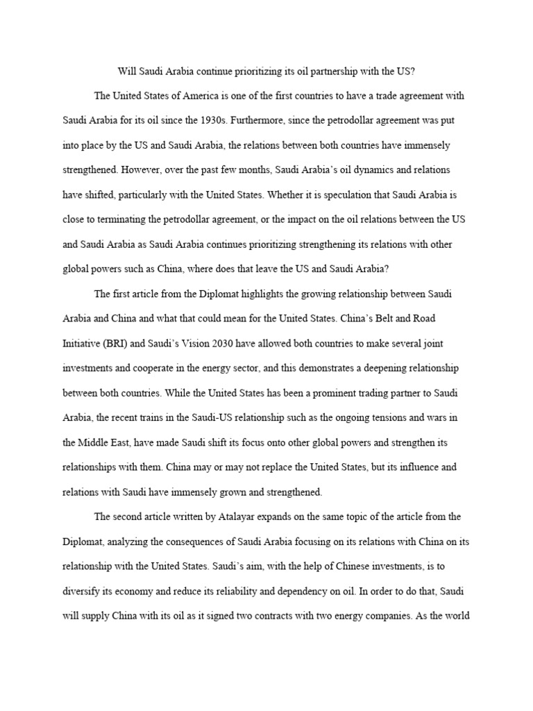 Annotated-Will Saudi Arabia Continue Prioritizing Its Oil Partnership ...