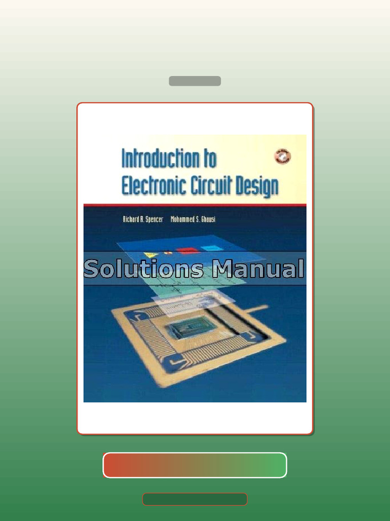 Introduction to Electronic Circuit Design 1st Edition Spencer E-book ...