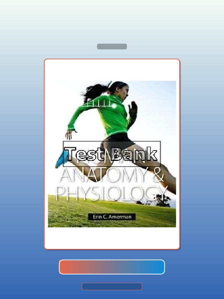 Human Anatomy and Physiology 1st Edition Amerman E-book Testbank ...