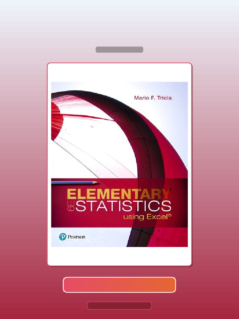 Elementary Statistics Using Excel 6E Triola E-book Testbank Solutions ...