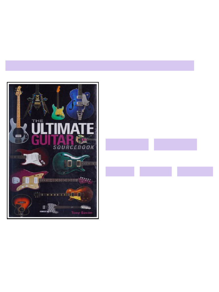 The ultimate guitar sourcebook ebook detailed section release | PDF