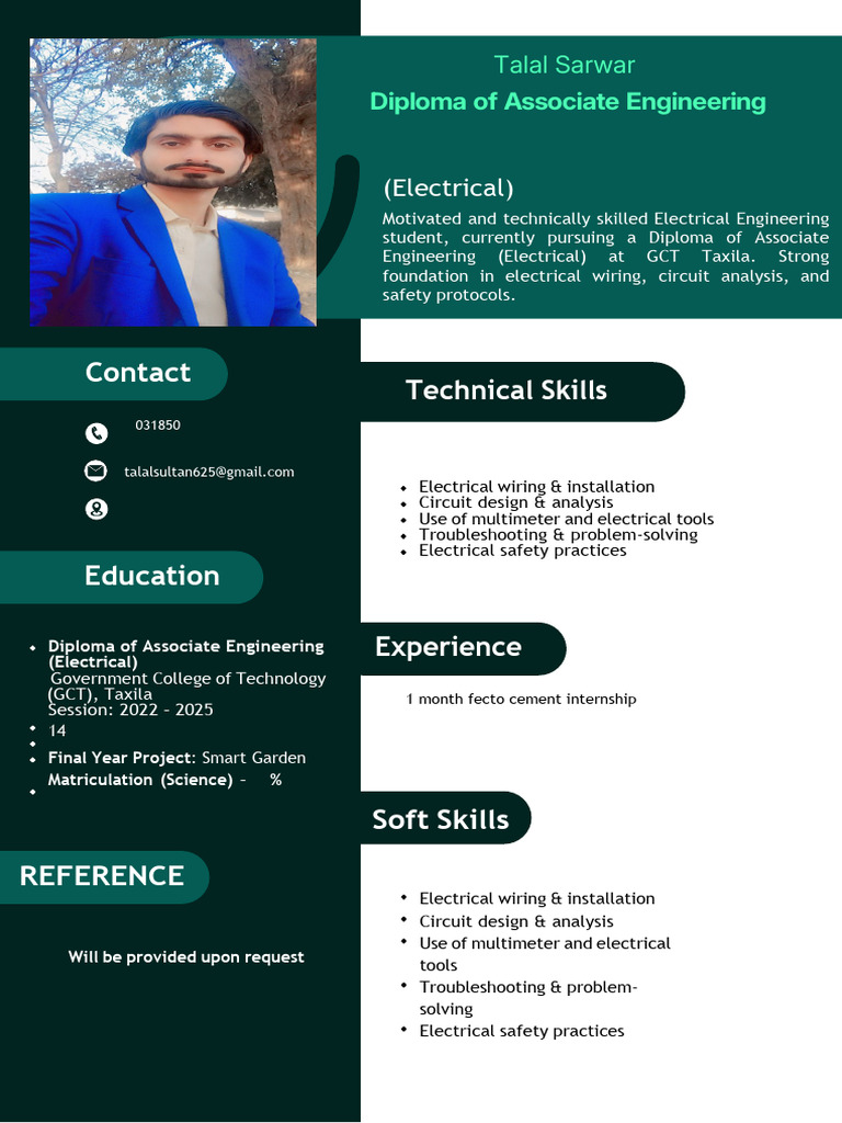 Electrical Engineering Student Profile | PDF