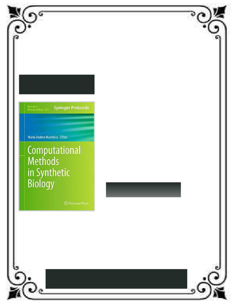 Computational Methods in Synthetic Biology 1st Edition Mario Andrea Marchisio (Eds.) ebook high ...