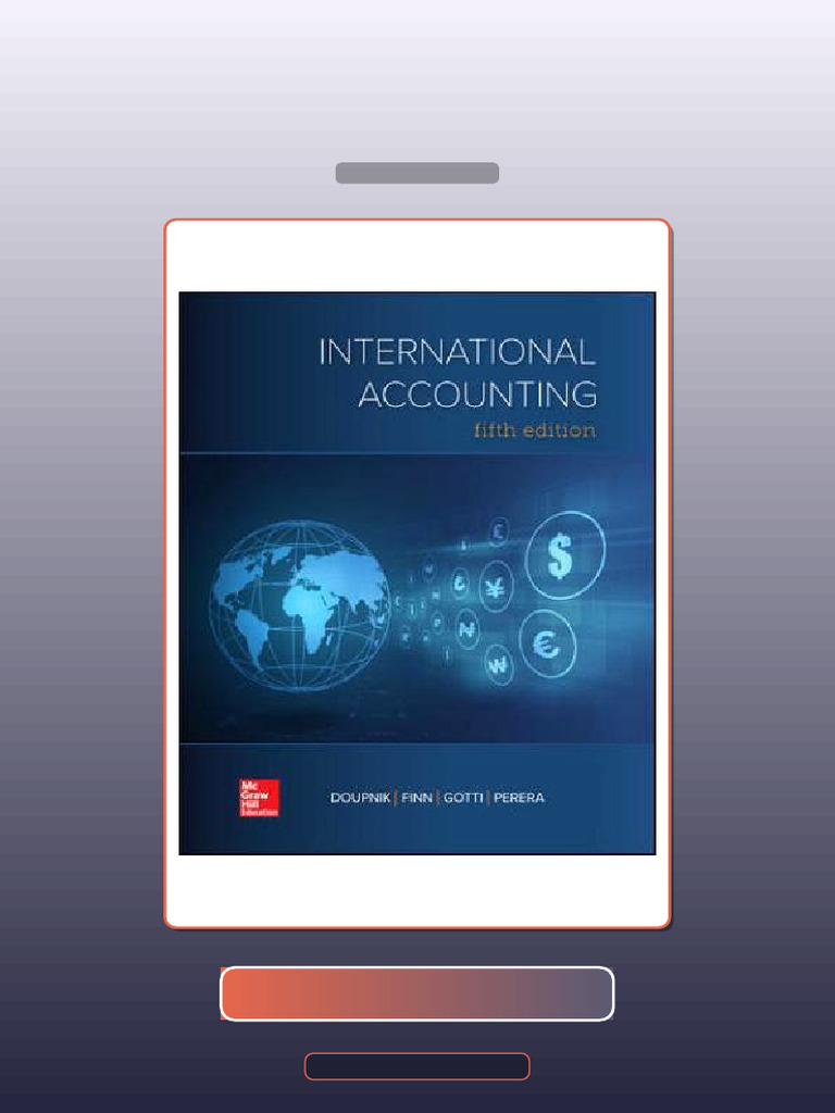 International Accounting 5th Edition Timothy Doupnik Mark Finn Giorgio ...