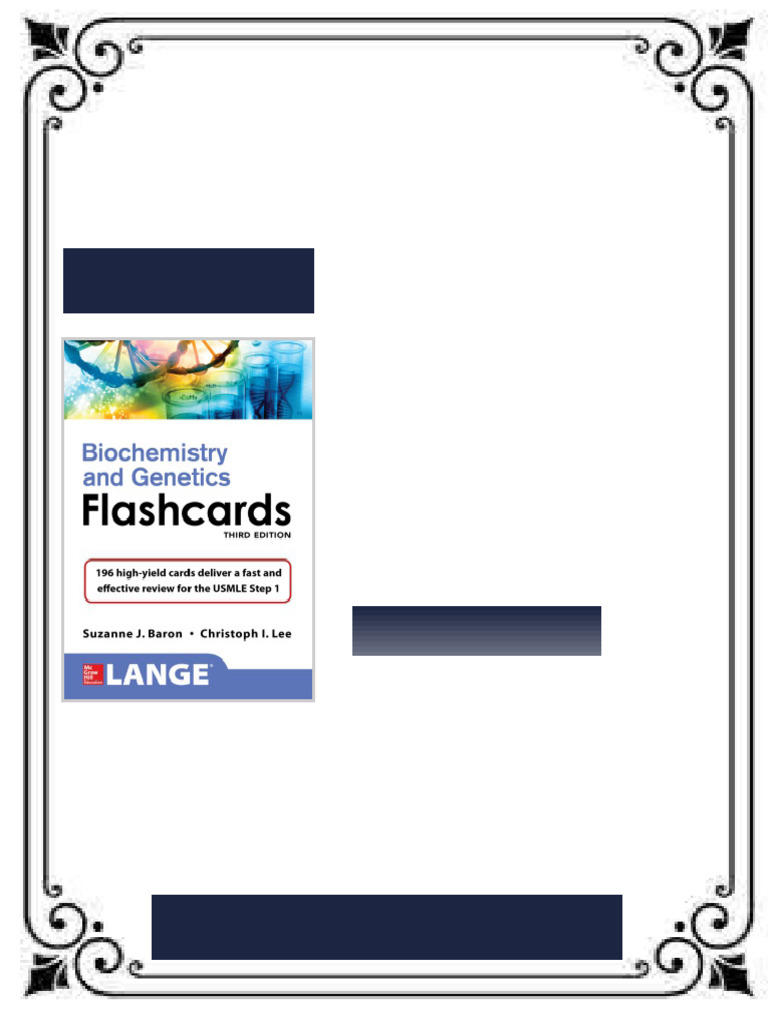 LANGE Biochemistry And Genetics Flashcards 3rd Edition Edition Suzanne ...
