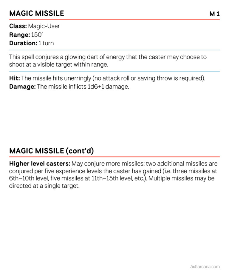 Magic Missile | PDF