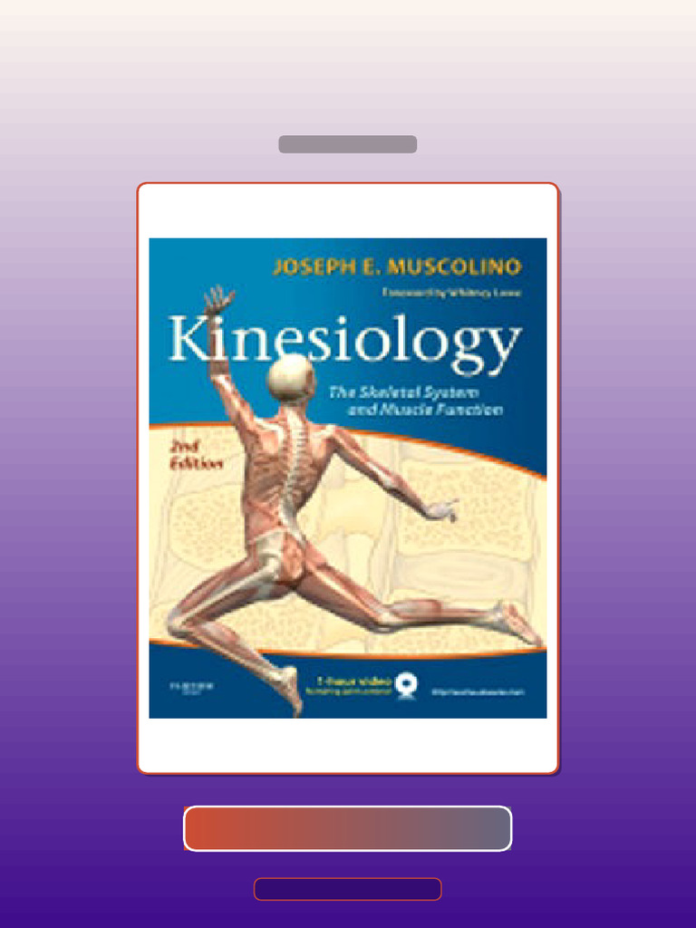 Kinesiology the Skeletal System and Muscle Function 2E Muscolino E-book ...