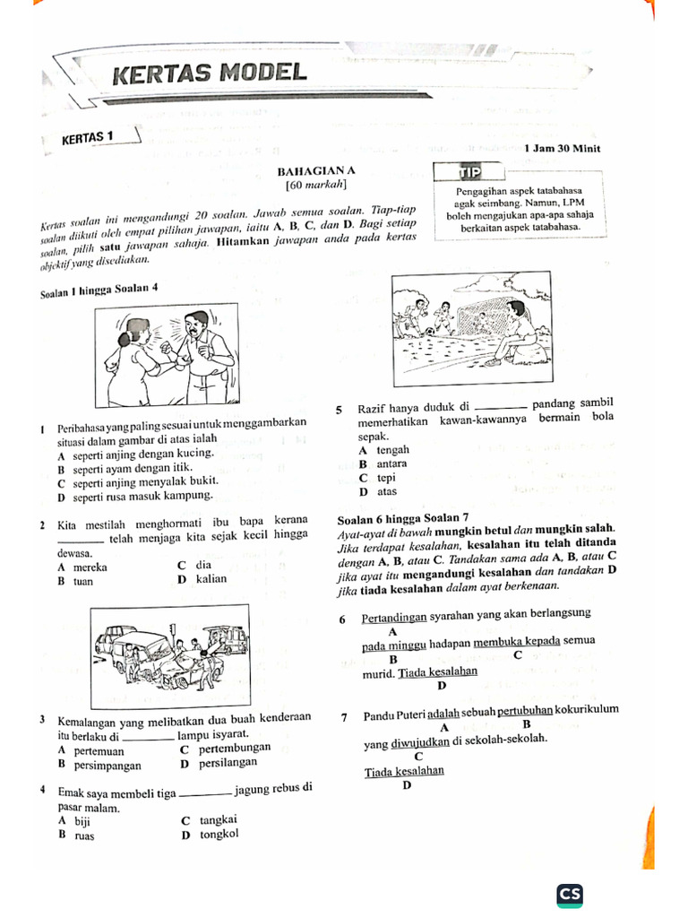 Kertas Soalan Ppt f3 Kertas 1 (2) | PDF