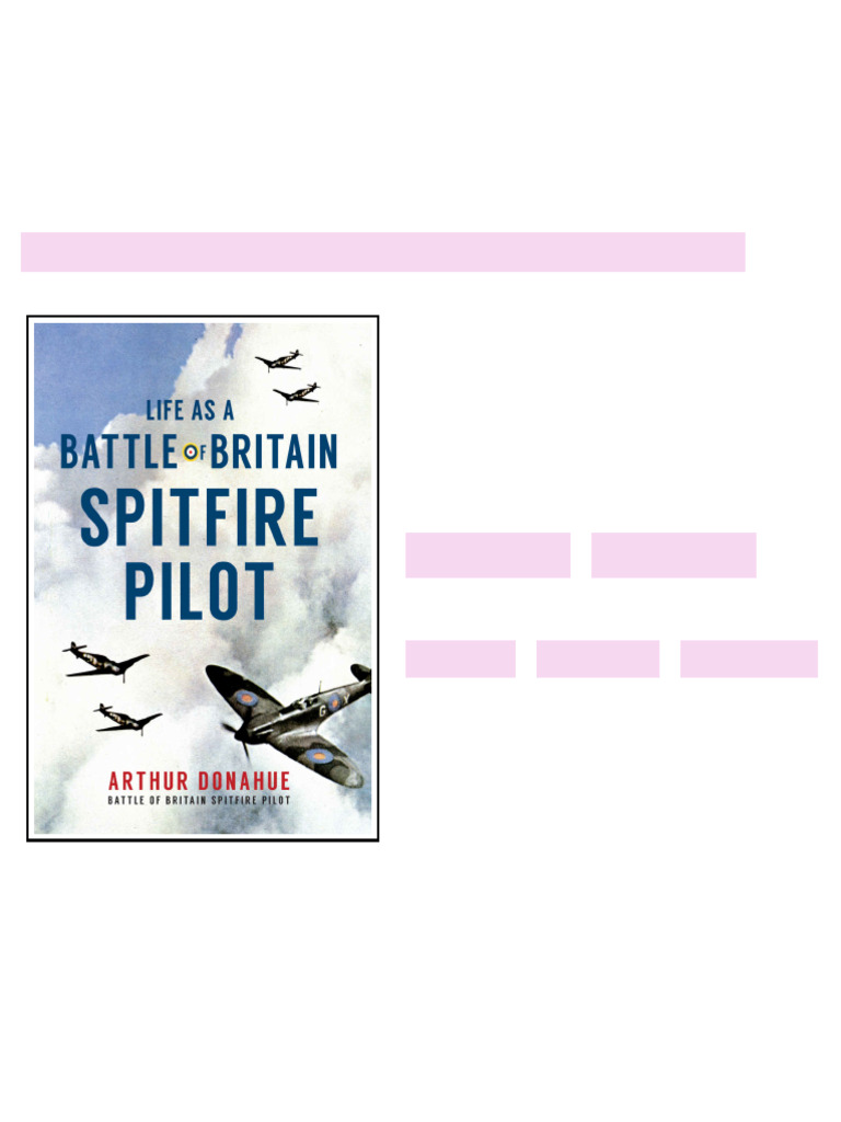 Life as a Battle of Britain Spitfire Pilot ebook complete full length | PDF