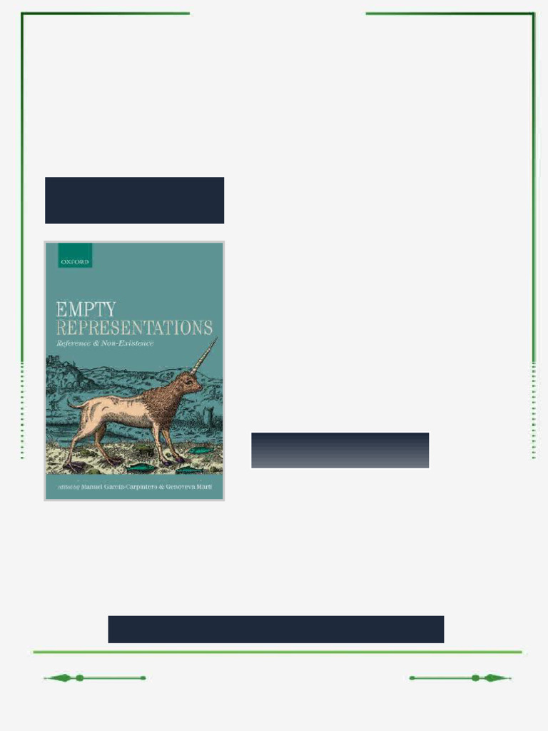 Empty Representations Reference and Non Existence Manuel García ...