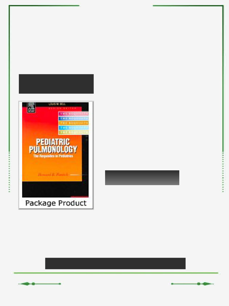 Pediatric Pulmonology 1st Edition Howard Panitch ebook enhanced layout ...
