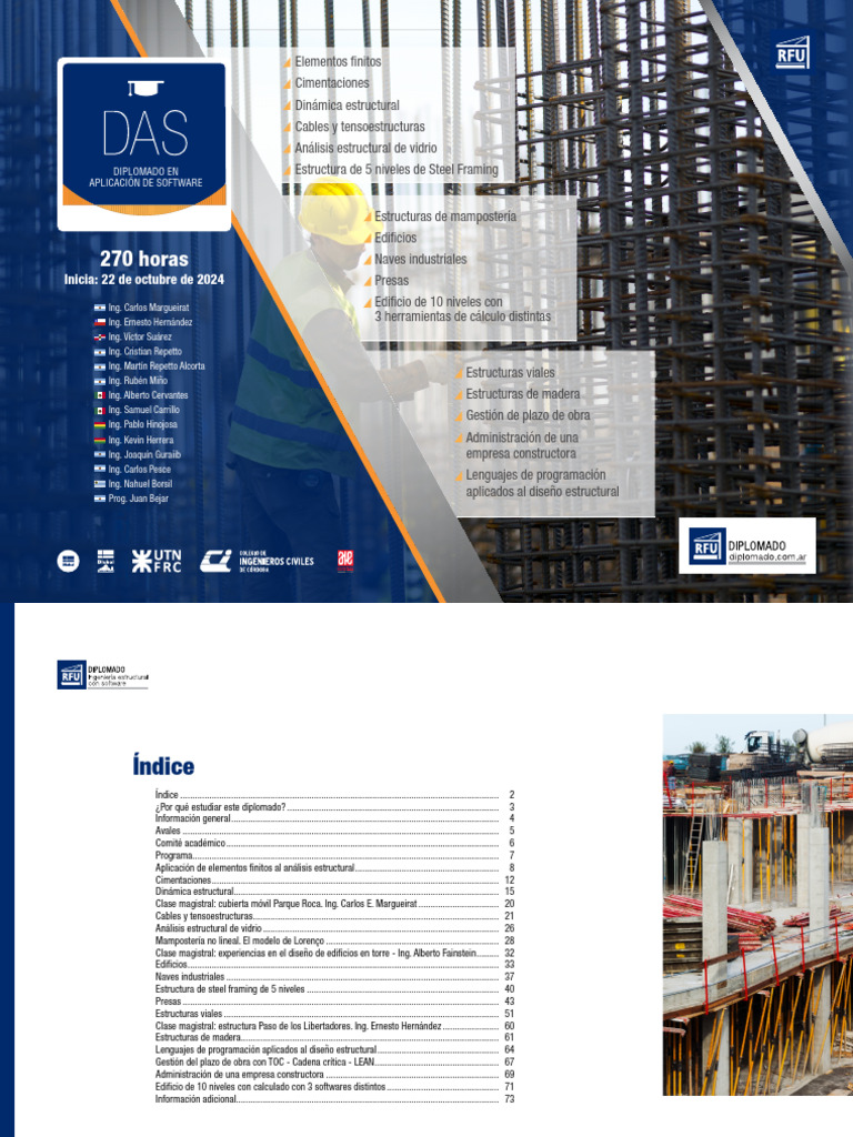 temario_diplomado_v4 | PDF | Fundación (Ingeniería) | Método de elementos finitos