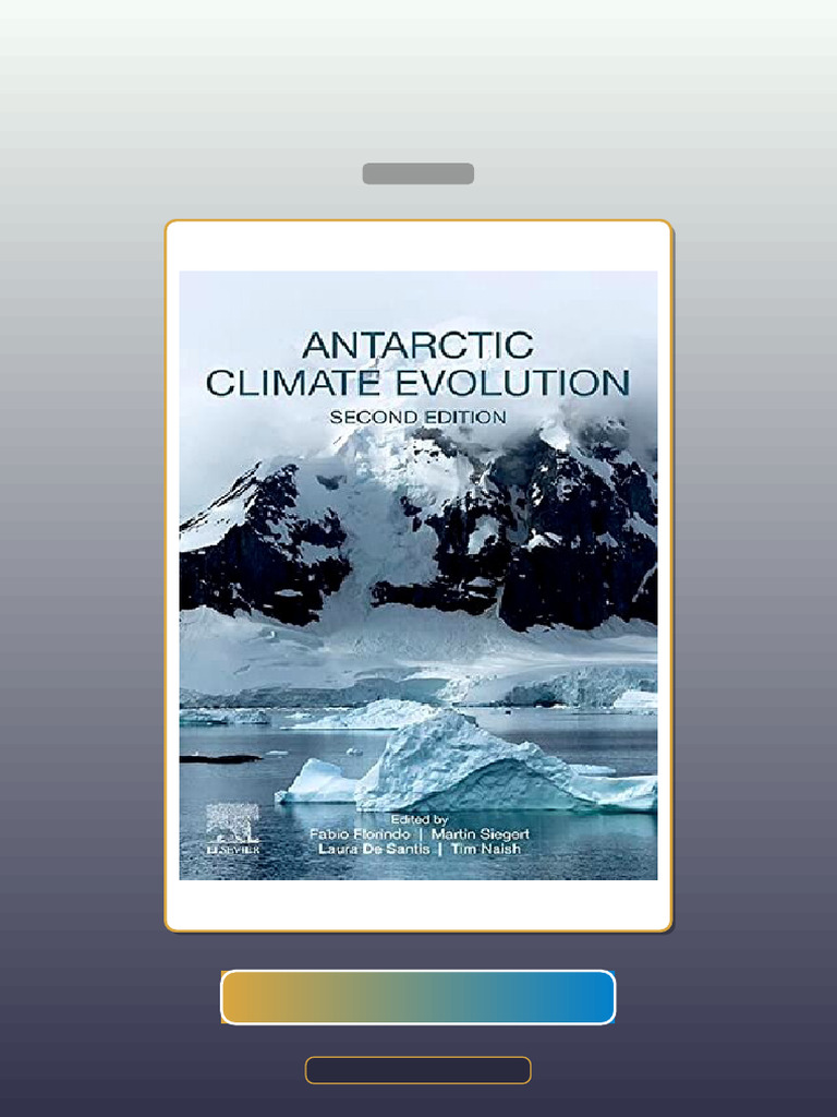 Antarctic Climate Evolution 2nd Edition by Fabio Florindo E-book ...