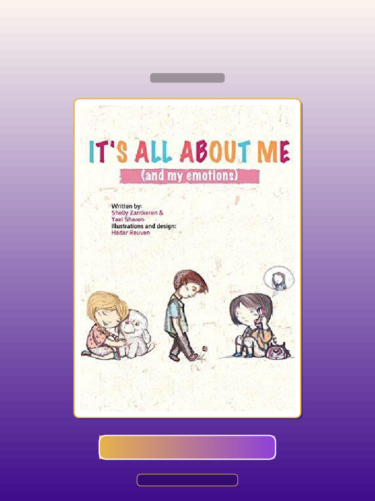 Its All About Me and My Emotions Kidschildren CBT Workbookbooklet ...