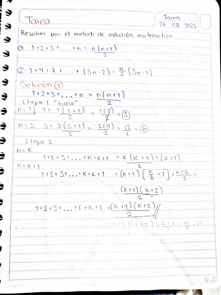 Tarea Induc Mate | PDF
