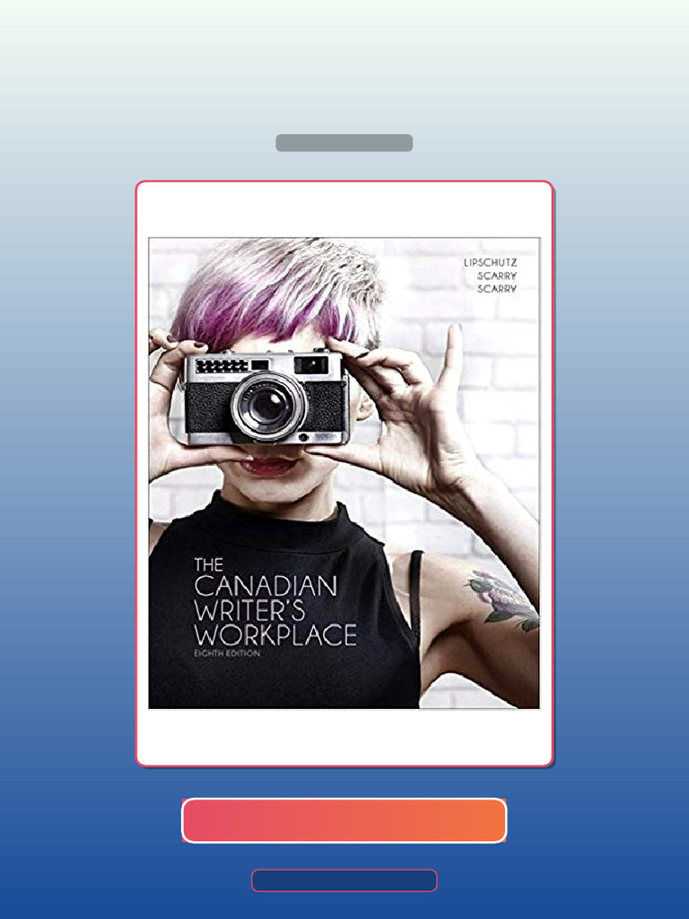 The Canadian Writers Workplace 8th Edition by Gary Lipschutz E-book ...