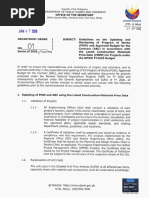 DPWH Guidelines for POW and ABC Submission | PDF | Business