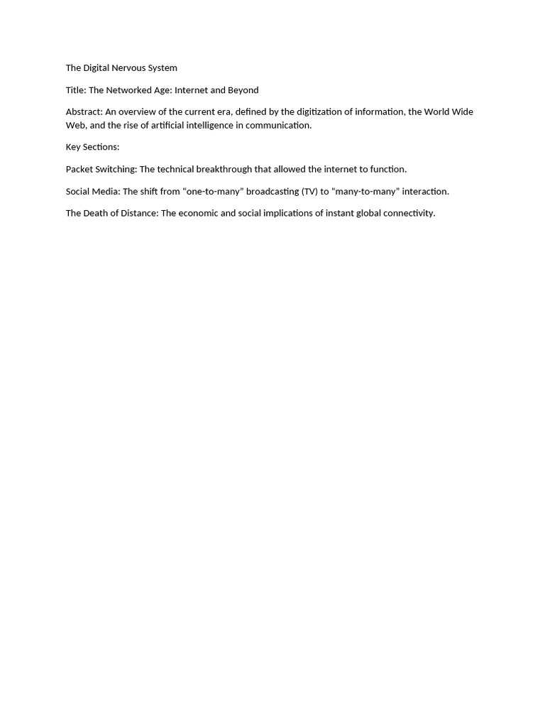 The Digital Nervous System | PDF