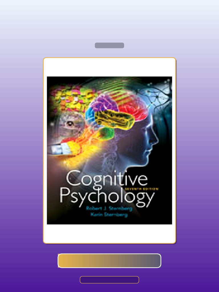 Cognitive Psychology 7th Edition Sternberg E-book Testbank Solutions ...