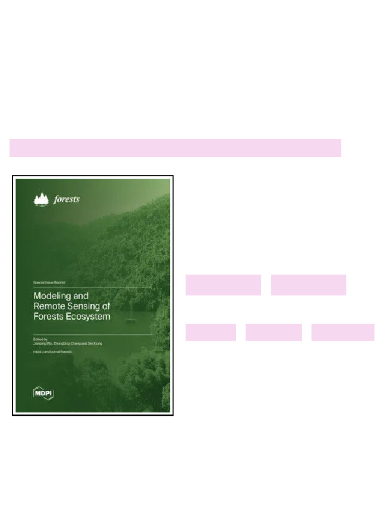 Modeling and Remote Sensing of Forests Ecosystem ebook complete data access | PDF | Clergy | Bishop